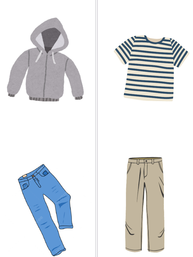 flashcard clothes | PDF