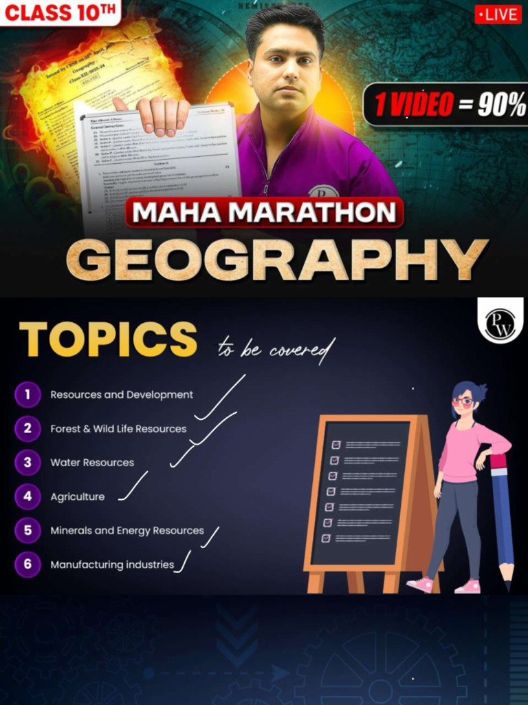 One Shot - Class 10th Geo Marathon - Geo - Kunal Sir - 22!22!25 AK - Compressed | PDF