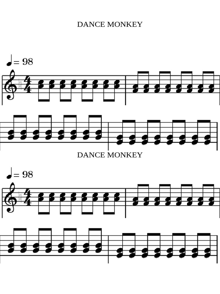 dance monkey | PDF