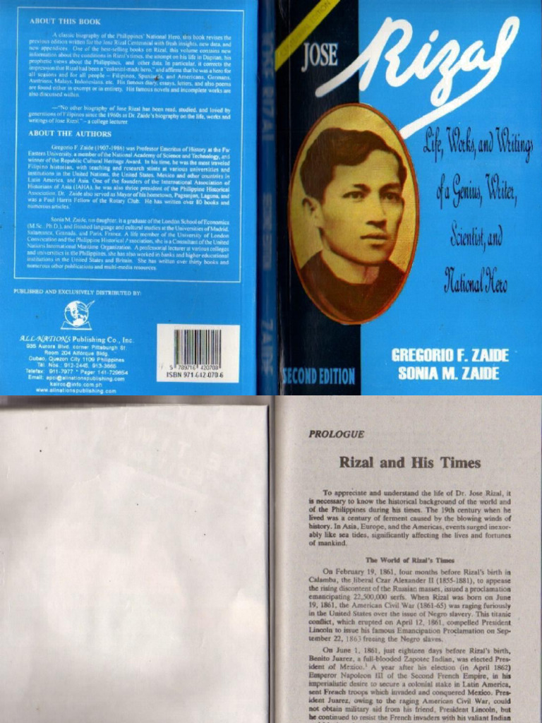 Jose Rizal - Life Works and Writings of A Genius Writer Scientist and ...