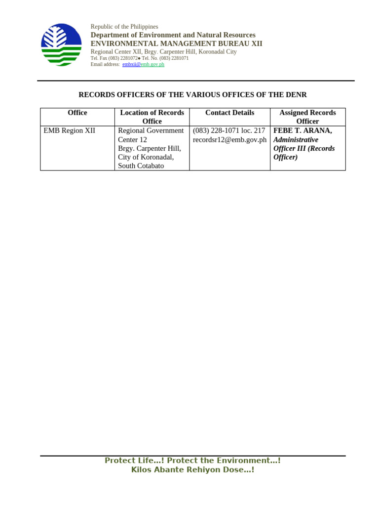 Agency-Information-Inventory-Name-of-EMB-12-Records-Officer | PDF