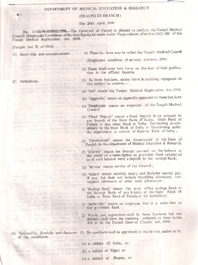 Employees Service Rules | PDF