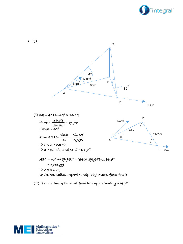 Trig Rules Extension ANS PDF Mathematical Relations Functions And