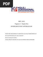 Poster Integriti Dan Rasuah | PDF