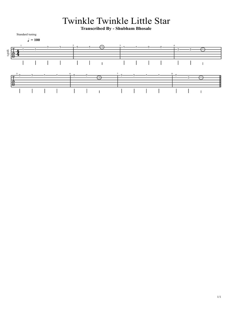 Twinkle Twinkle Little Star | PDF