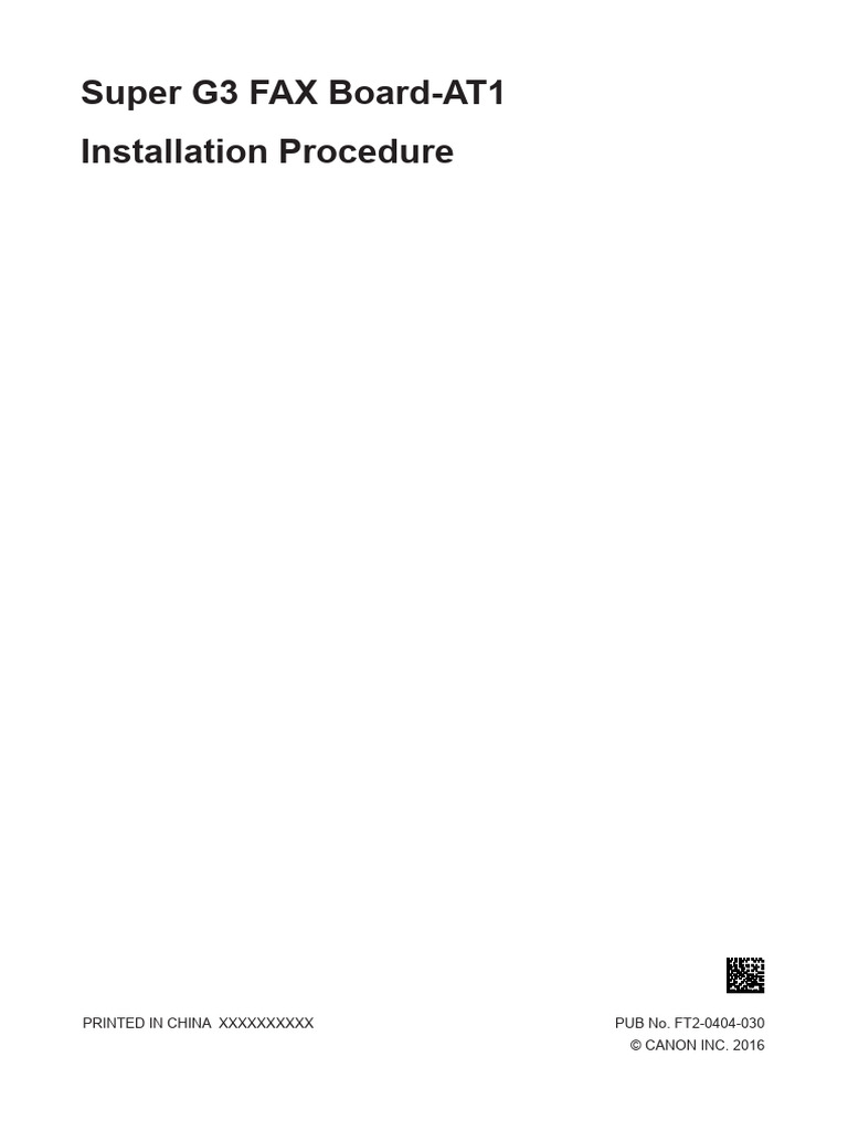 Super G3 FAX Board Installation Guide | PDF | Manufactured Goods ...