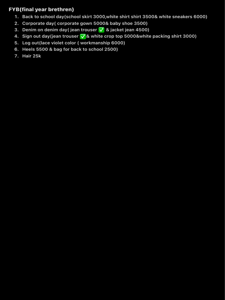 FYB(Final Year Brethren) | PDF