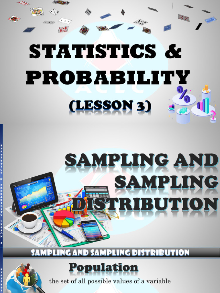 Statistics and Probability Lesson 3 | PDF