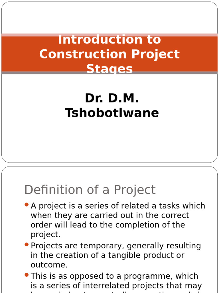 Overview of Construction Project Stages | PDF | Project Management ...