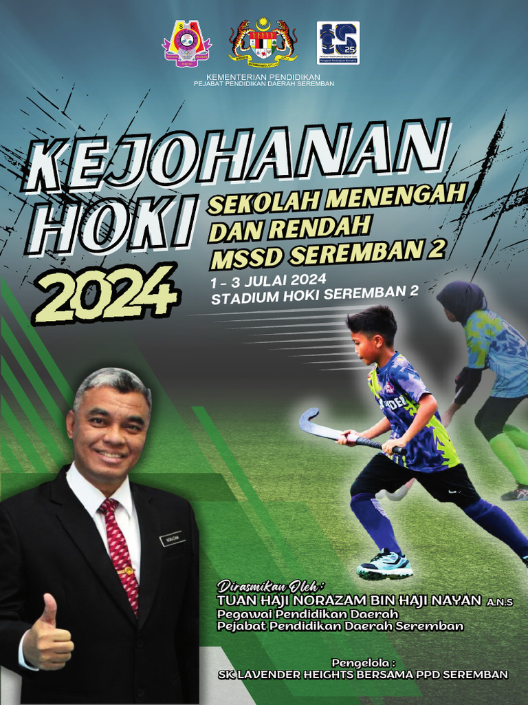 Buku Program Kejohanan Hoki MSSDS2 2024 | PDF