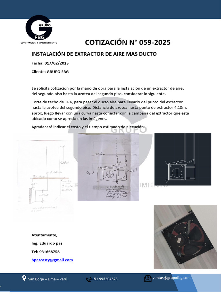 COTIZACIÓN N° 059-2025 | PDF