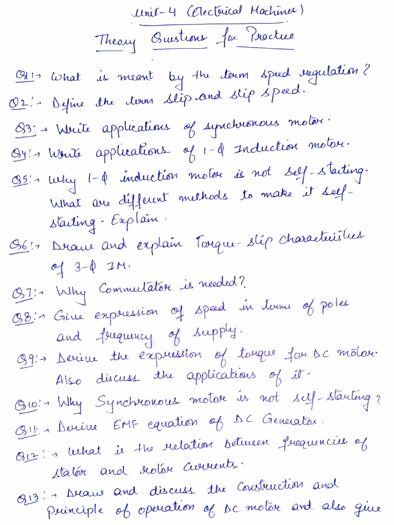 Unit 4 Theory Questions | PDF