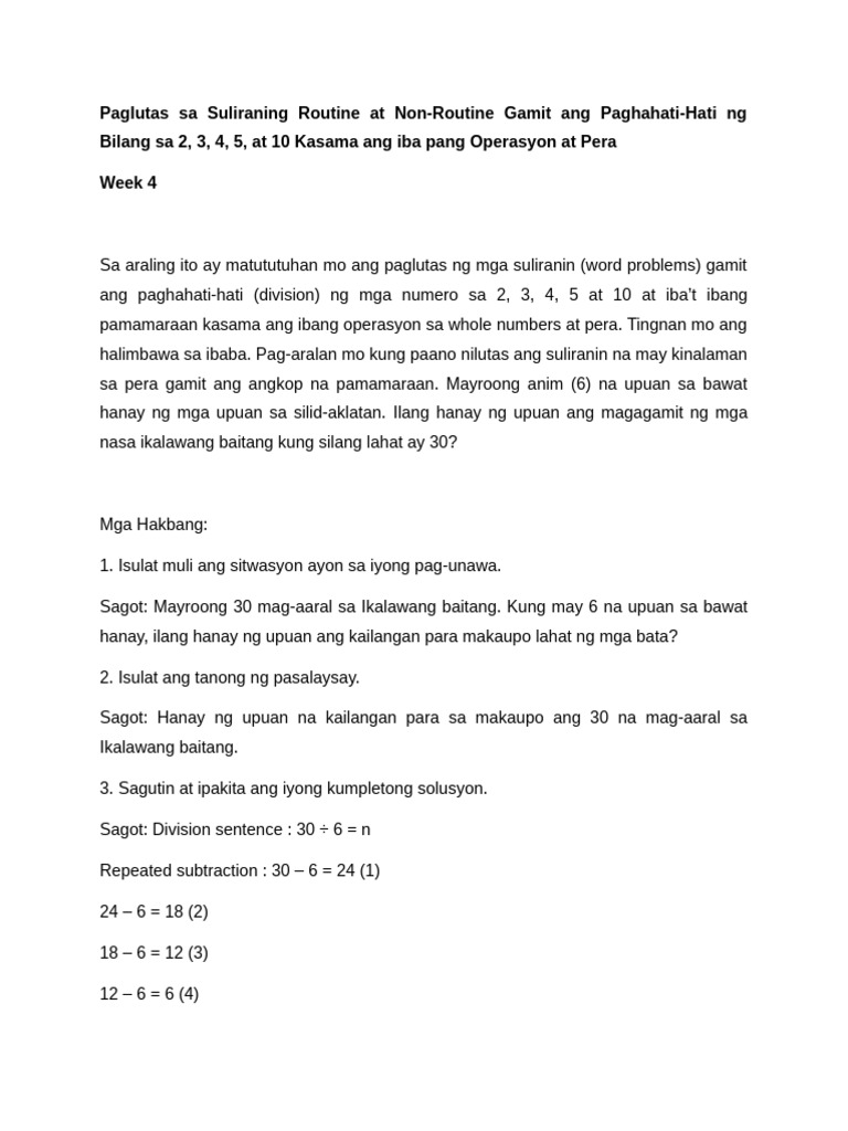 Math - Week 4-8 | PDF