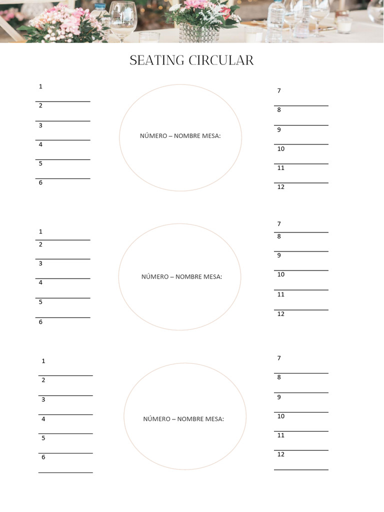 Seating Circular | PDF