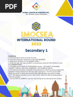 Isocsea-2025-Secondary 2-Sample Test | PDF | Waves | Matter