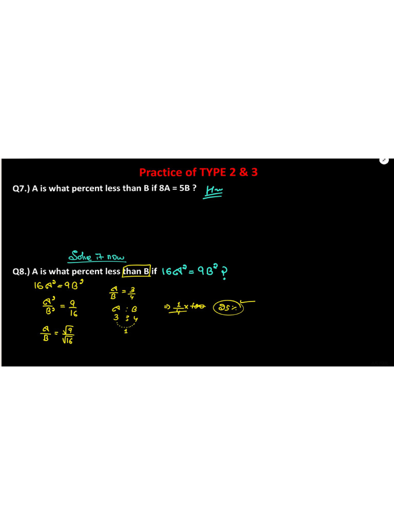 Percentage Lecture 5 | PDF