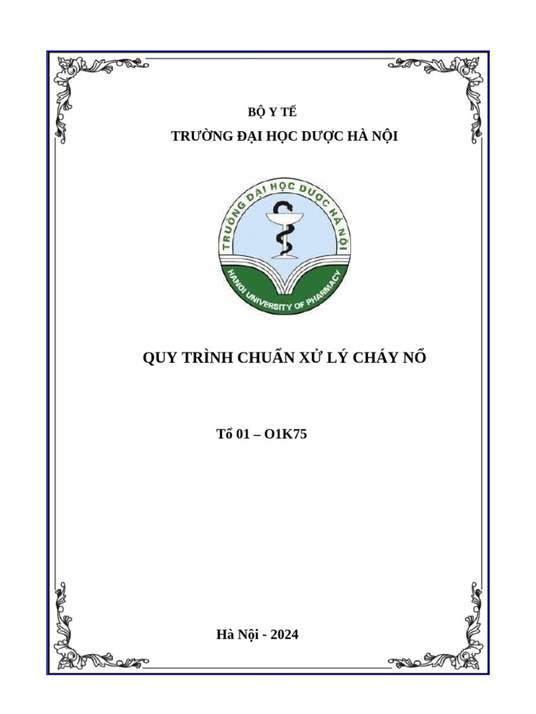 SOP GDP - X Lý Cháy N | PDF