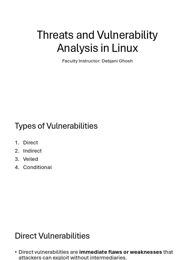 13.) Threats and Vulnerability Analysis of Linux | PDF | Port (Computer Networking) | Secure Shell