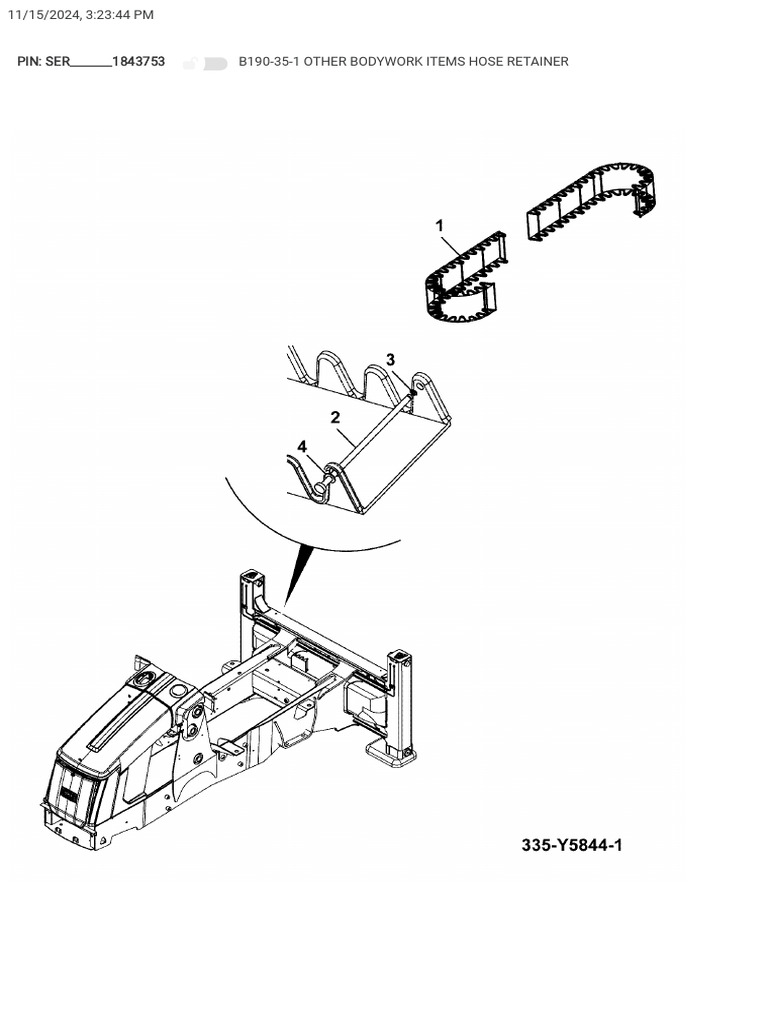 Backhoe Hose Retainer | PDF
