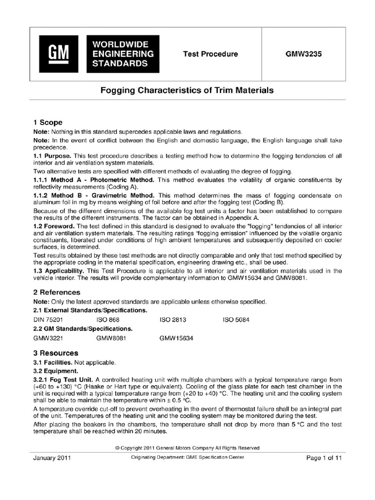 GMW 3235 | PDF