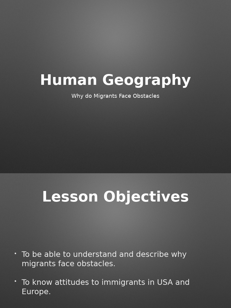 Migration Obstacles and Policies | PDF | Immigration | Human Migration
