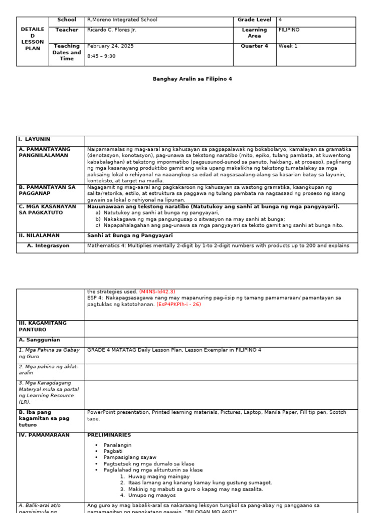 Filipino LP Week 5 | PDF