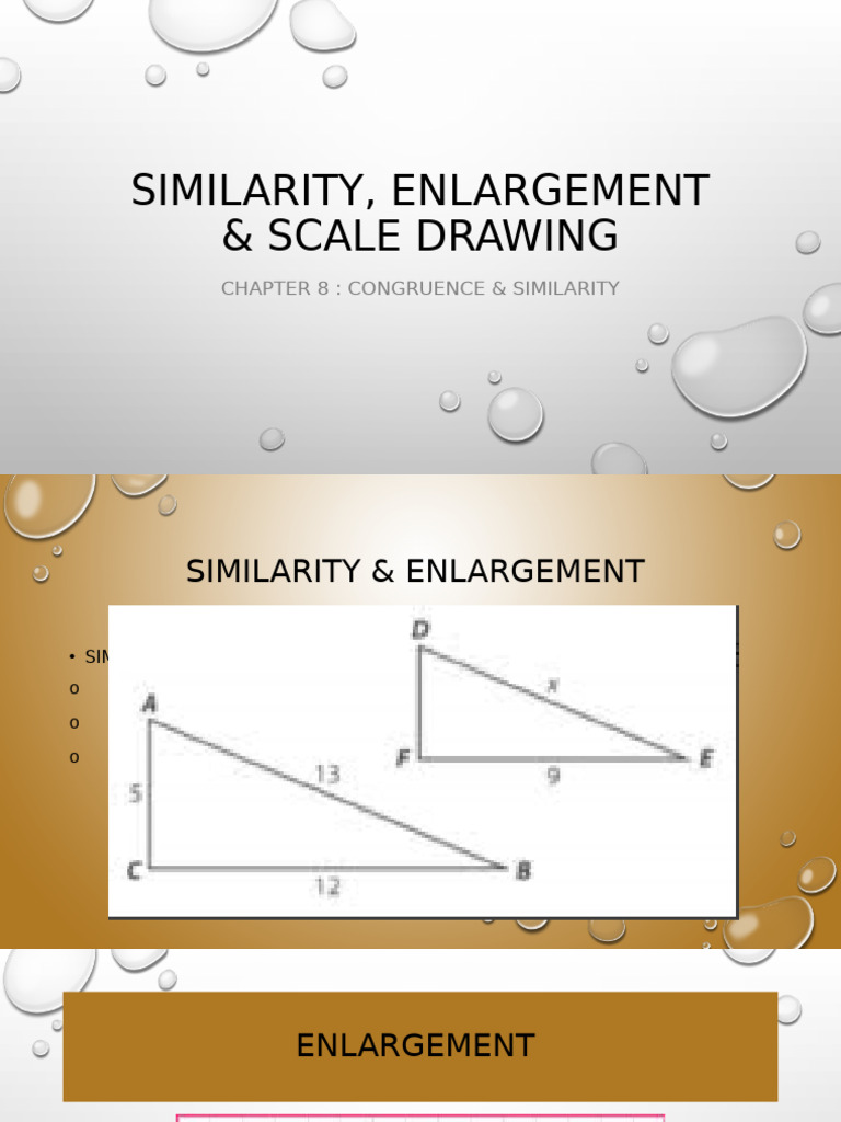 Similarity, Enlargement & scale drawing | PDF | Geometry