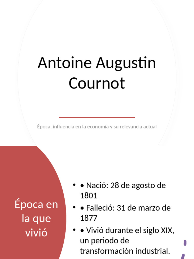Antoine Augustin Cournot Presentation | PDF
