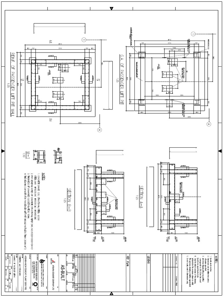 Passenger Lift Drawing | PDF