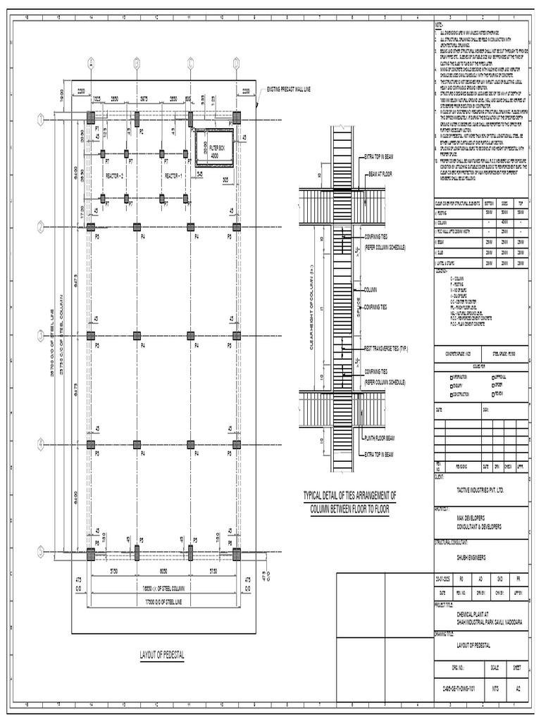 01-Tactive Industries - Foundation & Ground Beam Layout and Details - R1 - 20-01-2025 | PDF ...