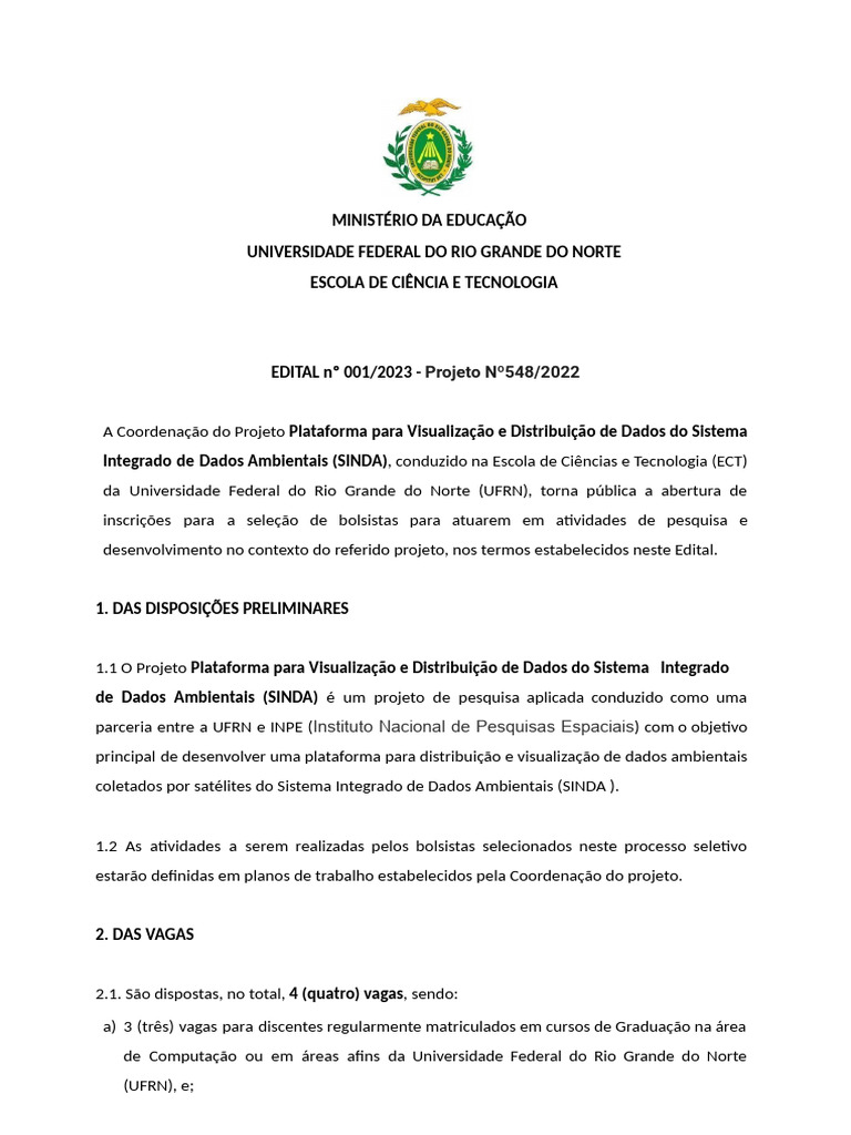 EDITAL0012023-Plataforma para Visualizacao e Distribuicao de Dados Do ...