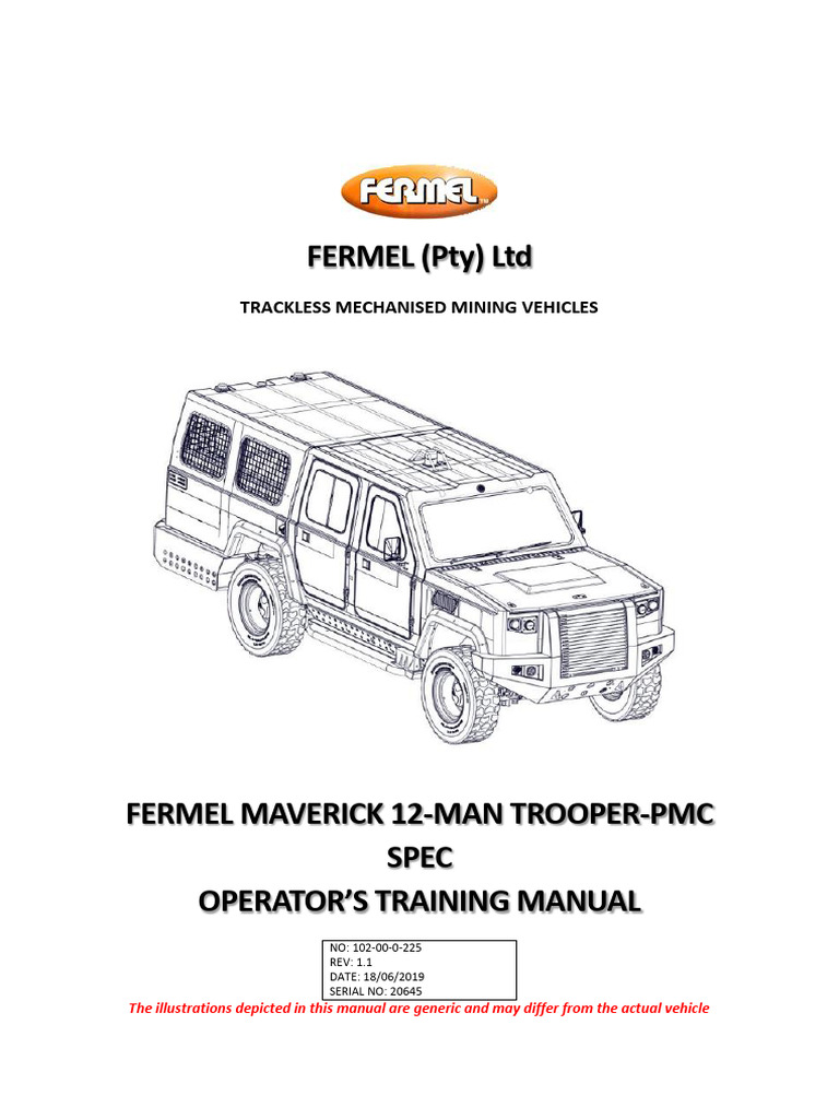 FERMEL (Pty) LTD: Trackless Mechanised Mining Vehicles | PDF | Brake | Tire