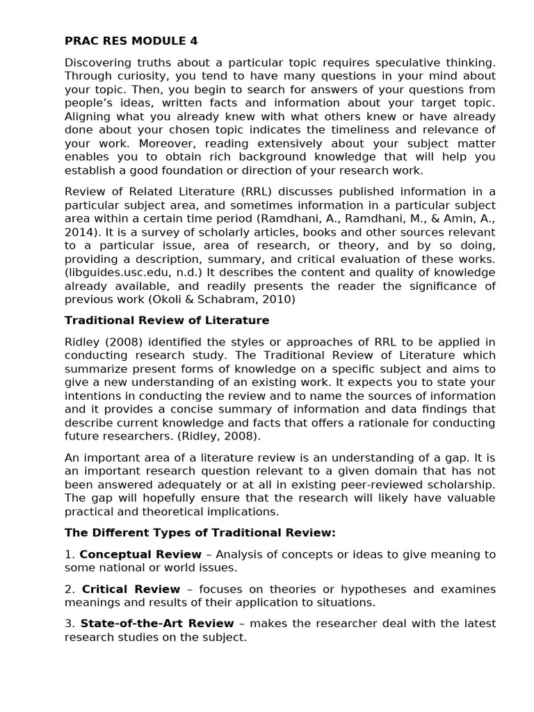 Prac Res Module 4 | PDF | Apa Style | Methodology
