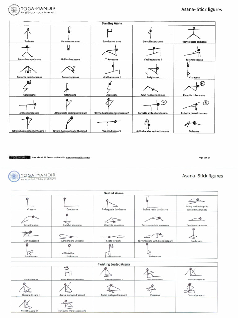 Asana-Stick figures | PDF