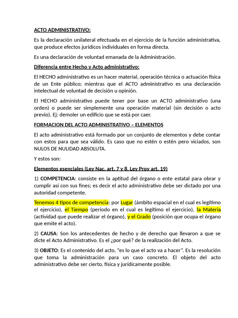 Acto Admin - Tema Final | PDF | Nulo (ley) | Justicia