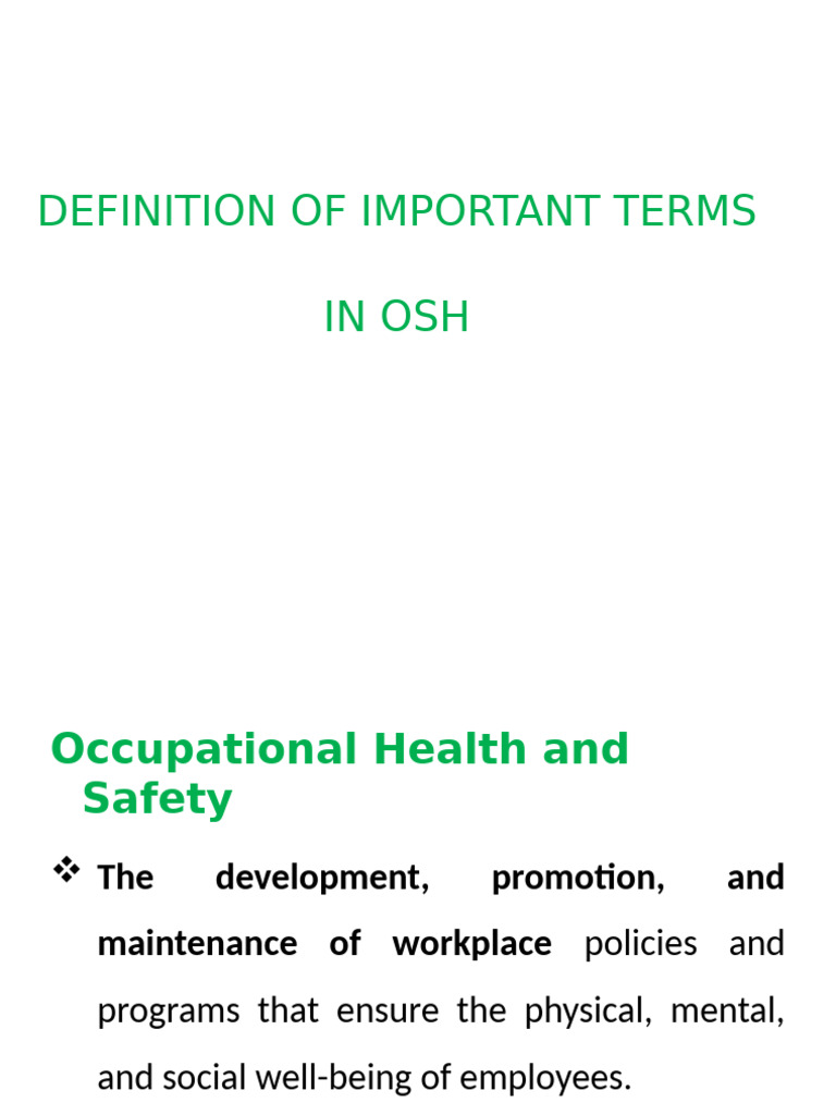 Lesson 1-Definition of Key Terms | PDF