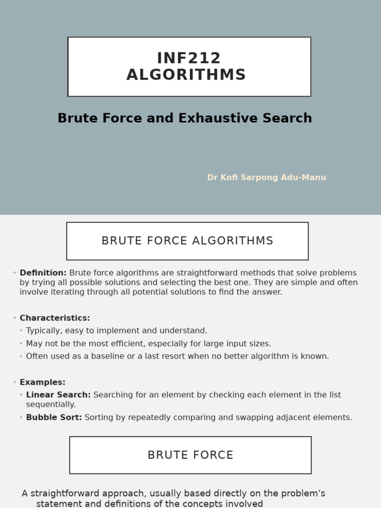 BruteForce | PDF | Vertex (Graph Theory) | Computer Programming