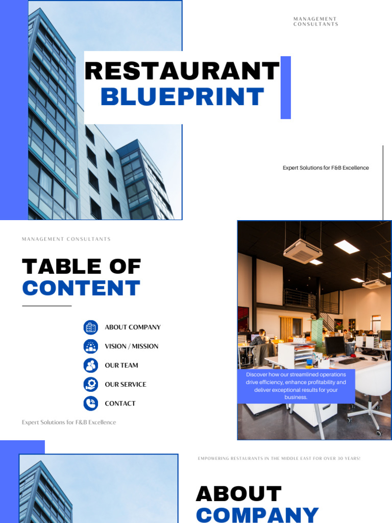 Restaurant Blueprint Company Profile | PDF | Restaurants | Customer ...