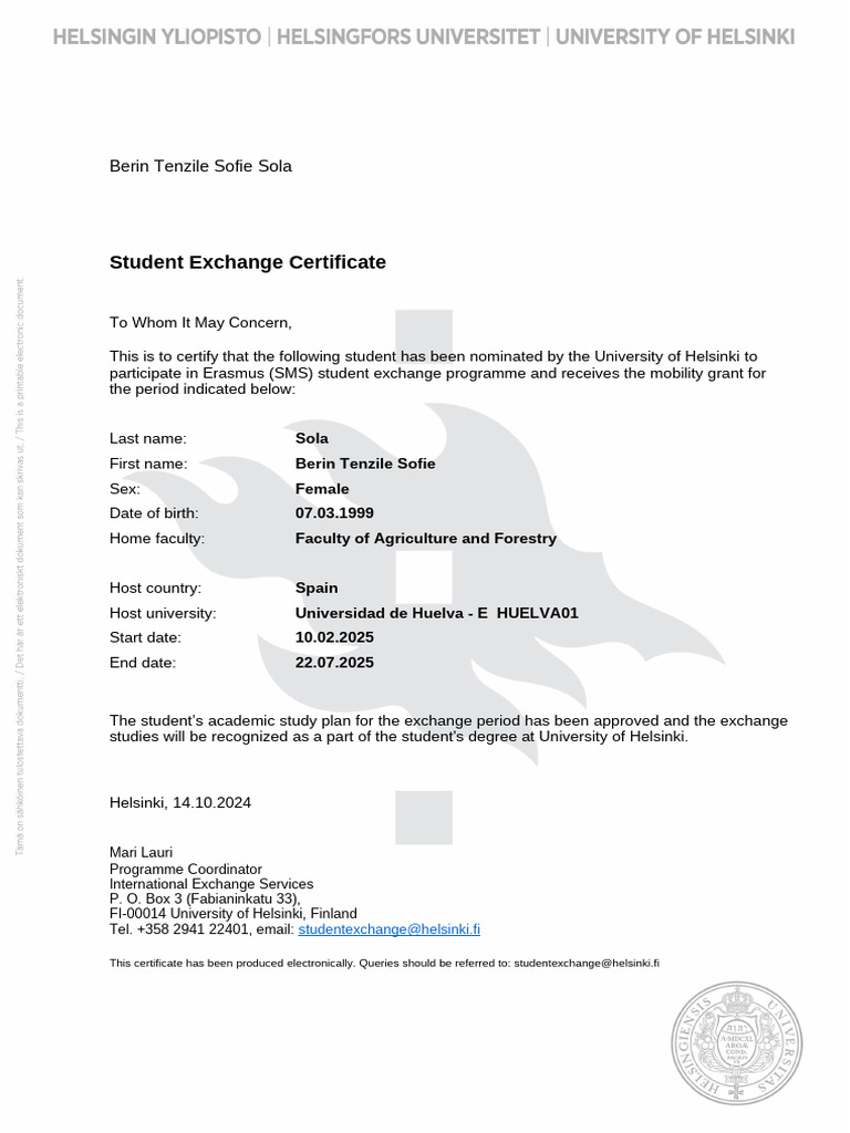 Stamped_Erasmus_Exchange_Certificate_2024 | PDF