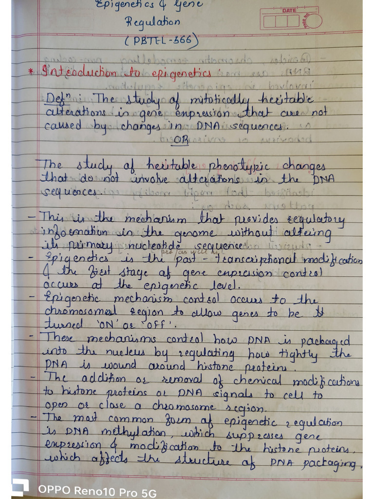 Introduction To Epigenetics Pdf