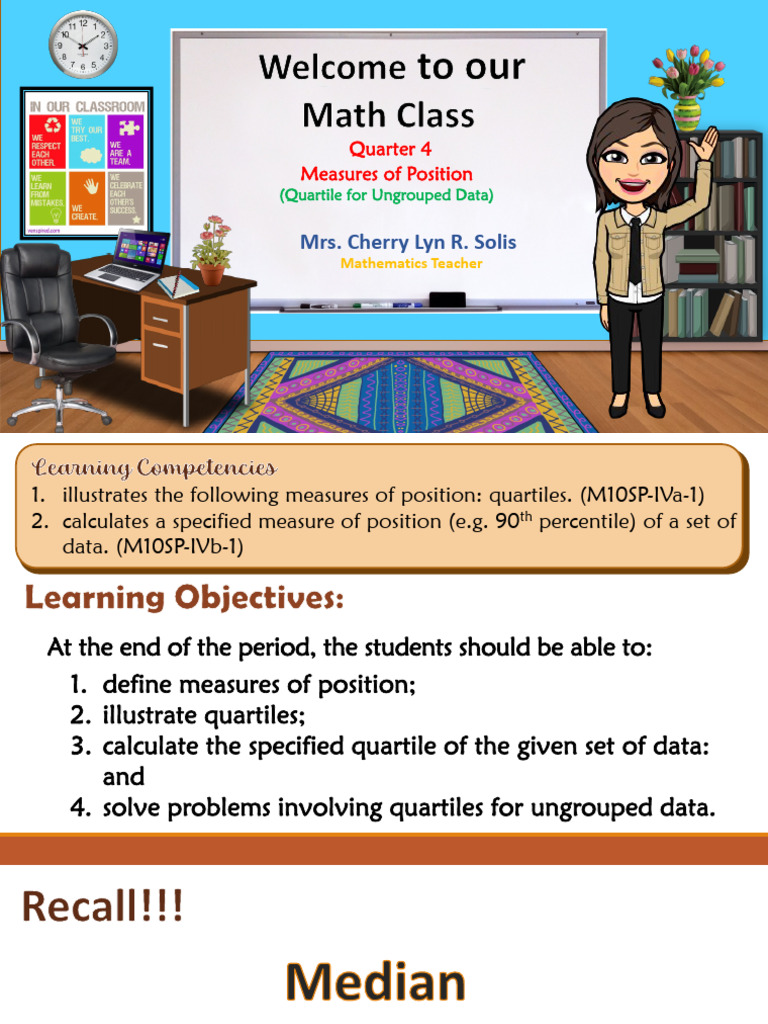 q4 Quartile Ungrouped Data Lesson 2 | PDF | Quartile | Descriptive Statistics