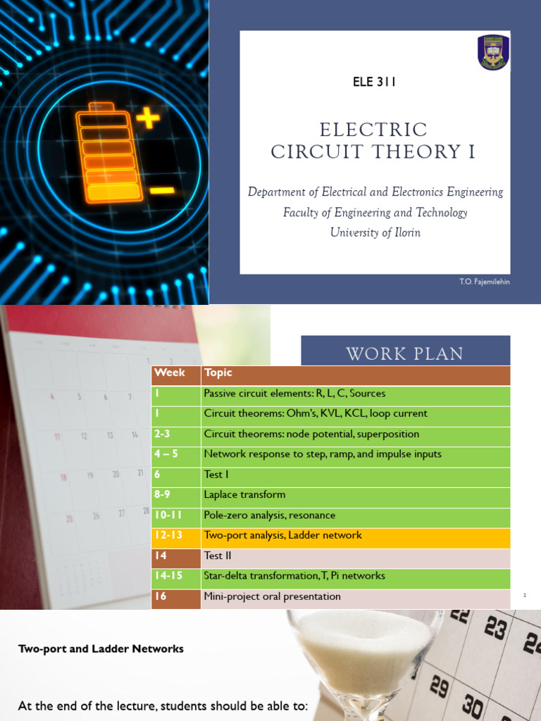 ELE 311 Lecture 30.01.25 - Final | PDF | Electronic Filter | Network ...