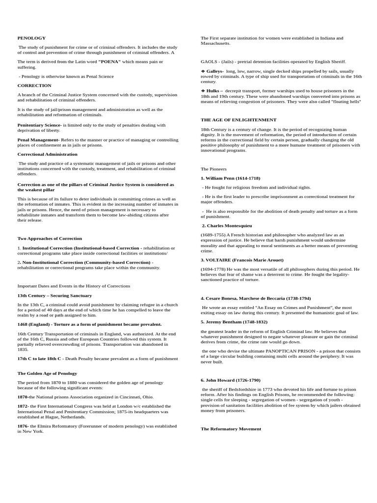 Institutional Correction Part 1video Disccussion | PDF | Prison | Rehabilitation (Penology)