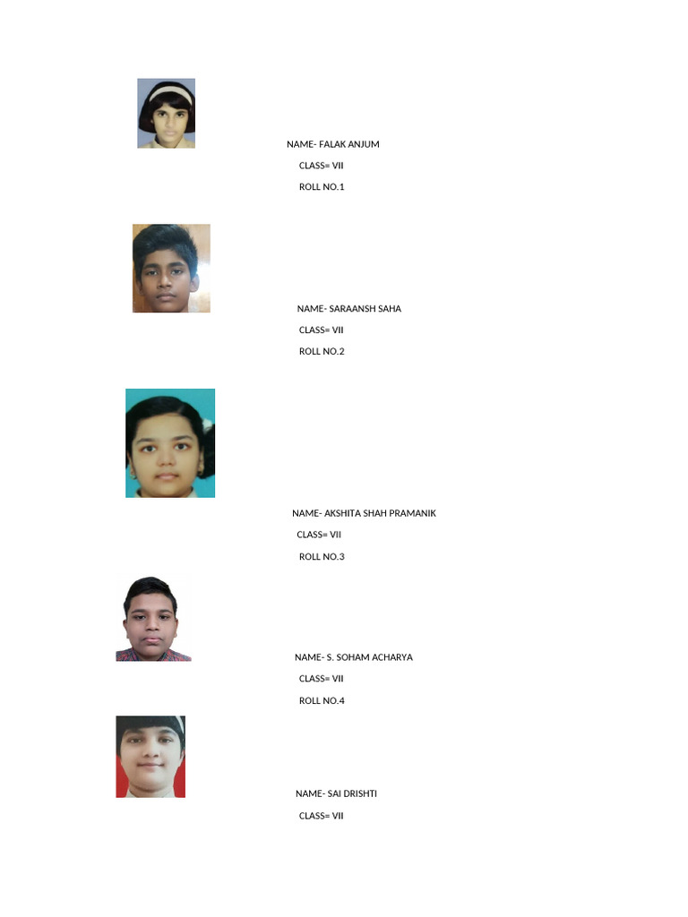 NAME REPORT CARD Class 7 | PDF
