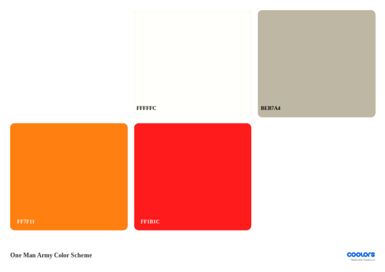 One Man Army Color Scheme Conv | PDF