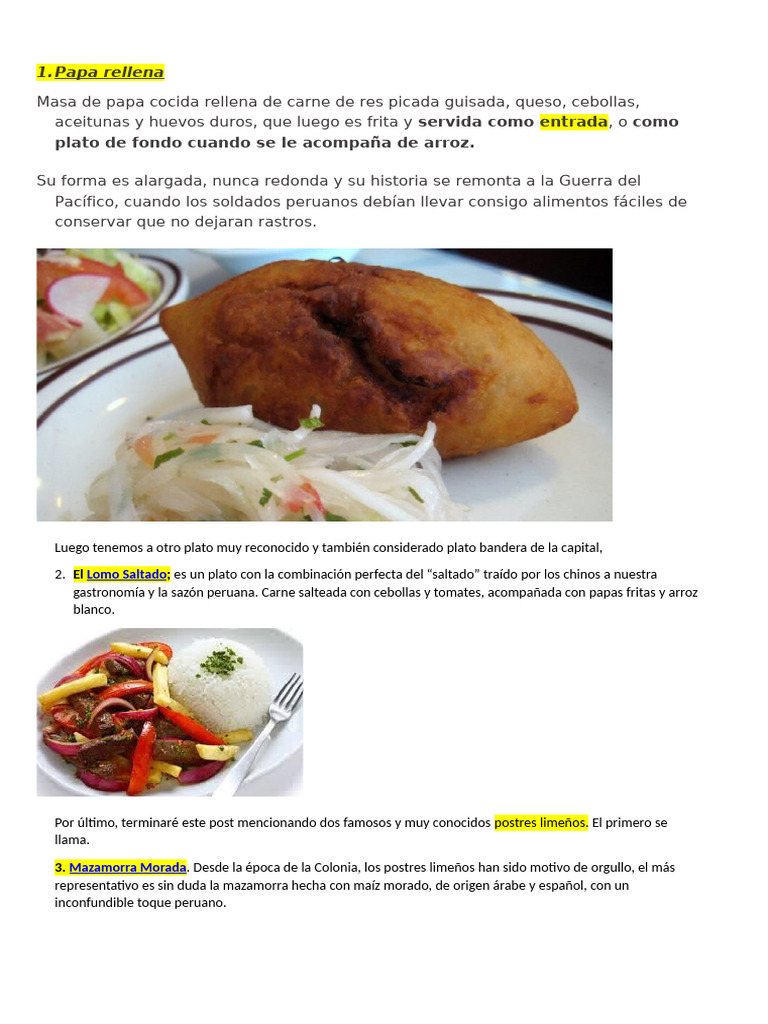 Delicias de la Cocina Limeña | PDF | Mariscos | Alimentos