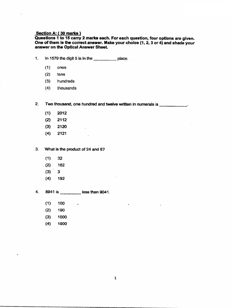 P3 Maths SA2 2022 2 | PDF