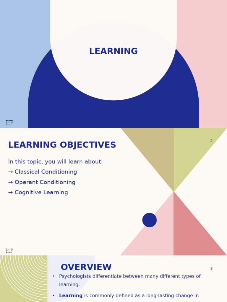 Learning | PDF | Classical Conditioning | Reinforcement