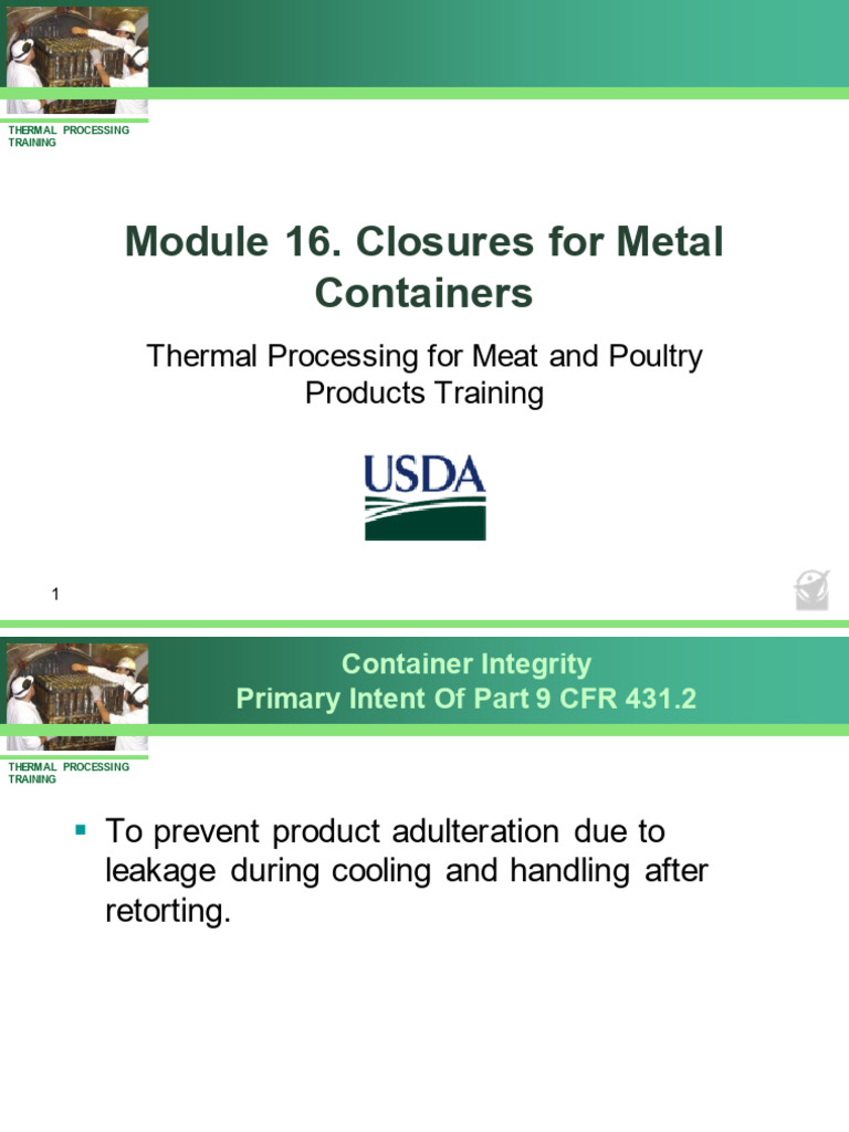 16 Closure of Metal Containers | PDF