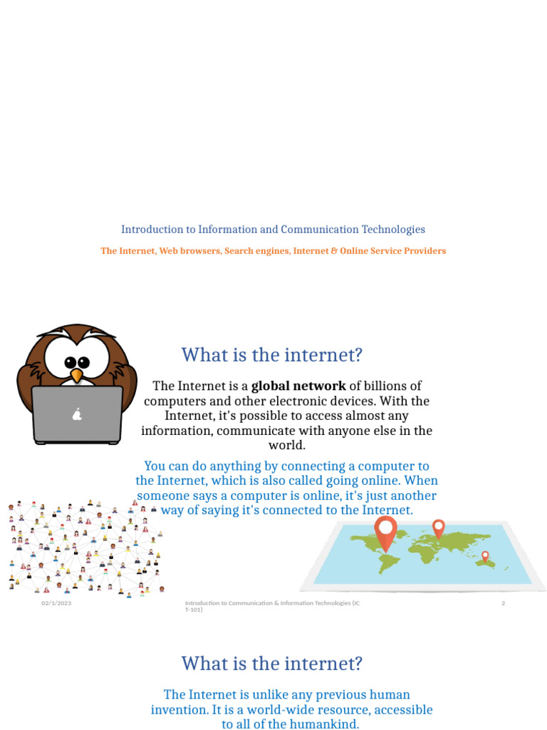 Introduction to Internet and ICT Basics | PDF | World Wide Web ...